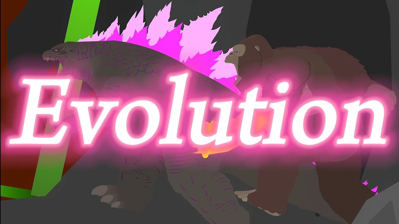 Godzilla evolved 2D animation/ Godzilla x Kong remastered animation 🦖🦍🦧 ...