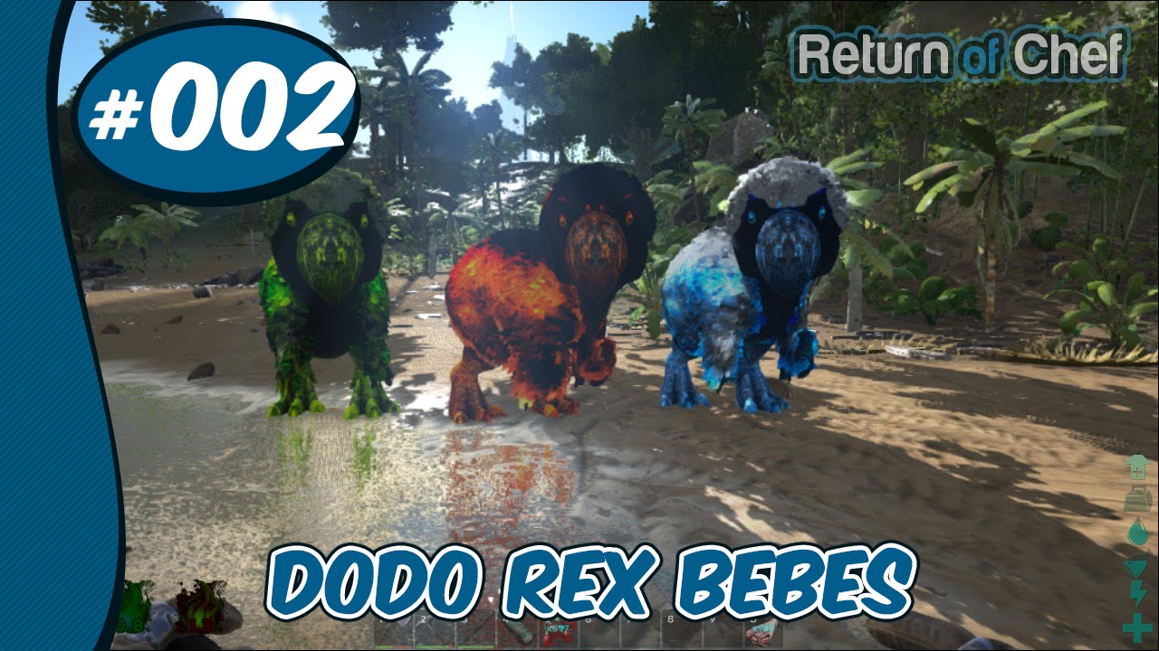 ARK Survival Evolved Mods #2 Domando Bebes Dodo Rex - YouTube