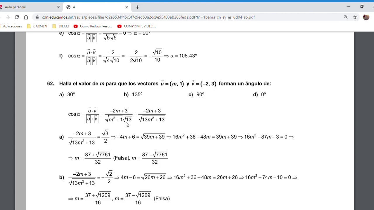 12 ejerc vectores 6 - YouTube