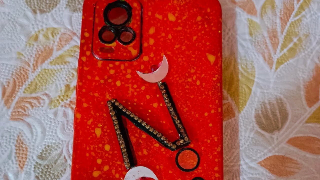 diy mobile cover with name first letter # diy # reuse # trending video ...