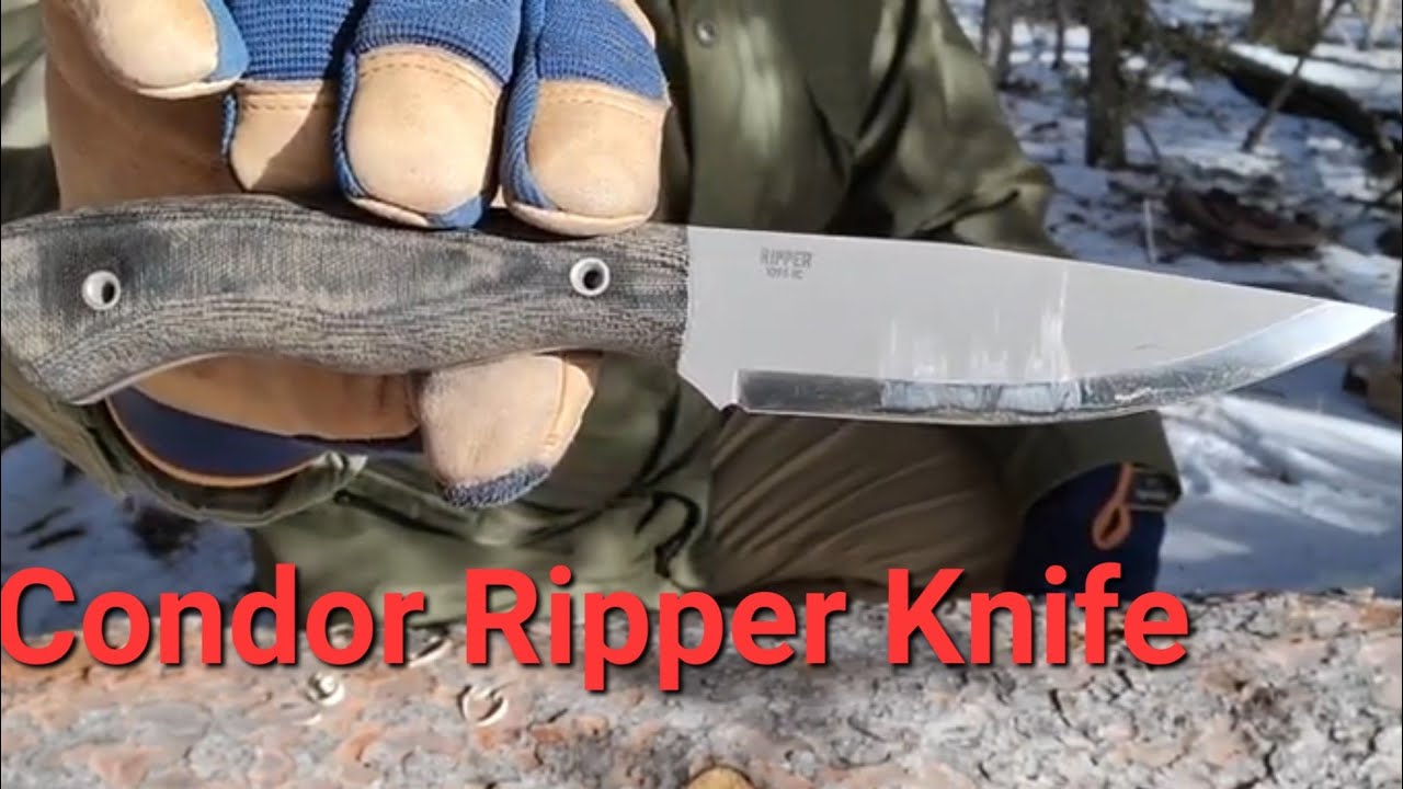 Condor Ripper Bushcraft Knife. Below Freezing Workout. Condor Tool and ...