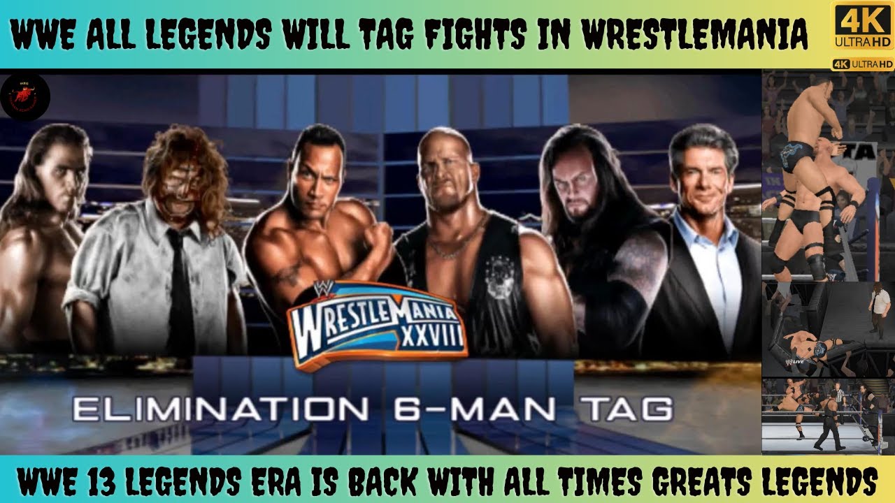 WWE 2K13 - ALL LEGENDS WILL - TAG FIGHTS IN - WRESTLEMENIA - WWE ...