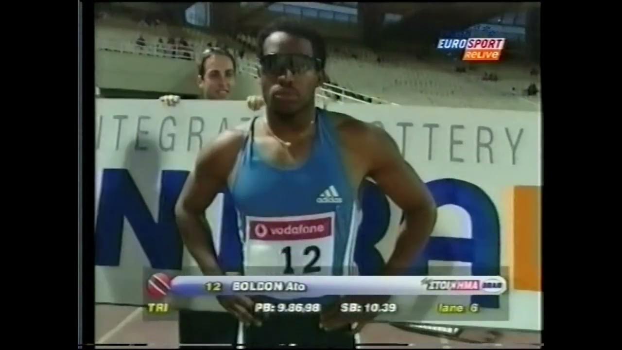 2002 Athens GP - Men's 100m - Maurice Greene 9.97 - YouTube