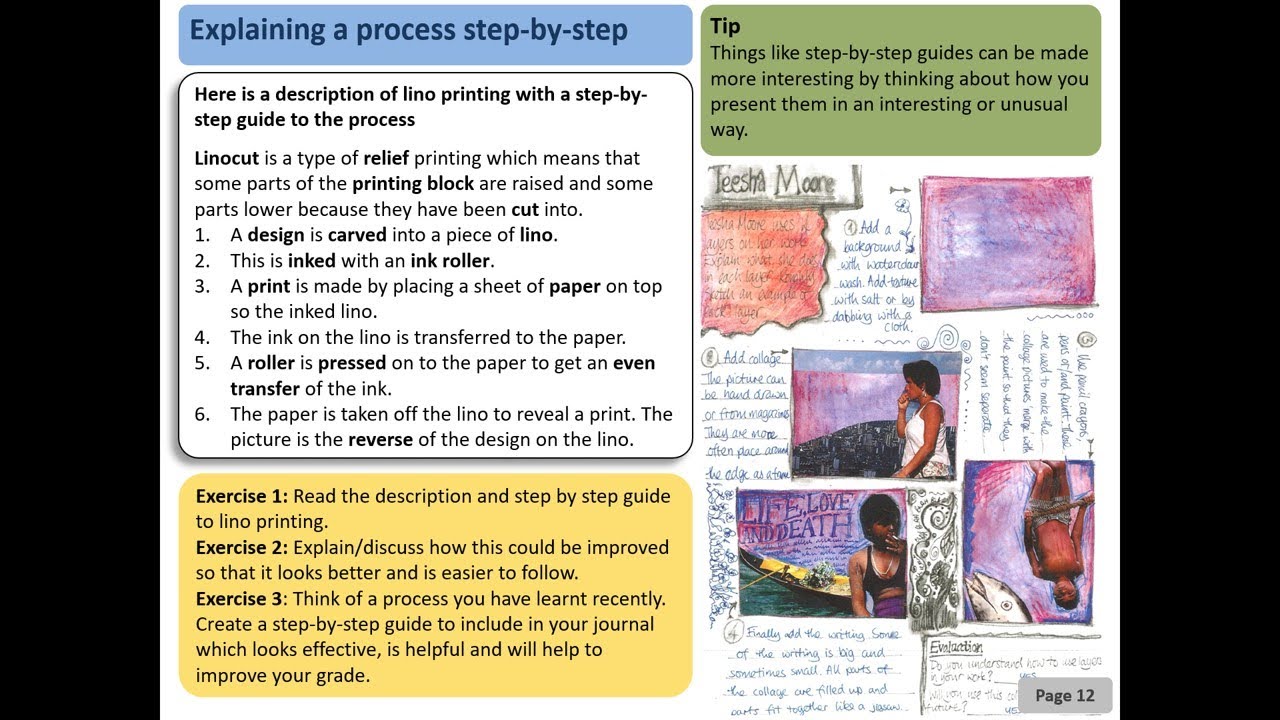Writing in Art (GCSE level) - YouTube