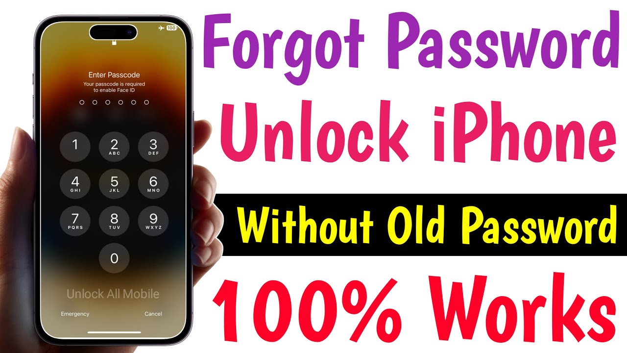 Forgot Password Unlock iPhone Without Old Password | How To Unlock ...