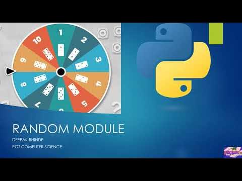 Random module : randint() , random() , randrange() , ubiform() , choice(),shuffle() - YouTube