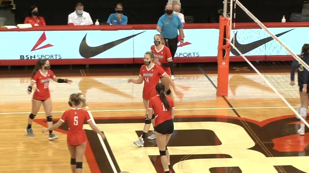 BGSU volleyball beats Akron 3-1 | March 20, 2021 - YouTube