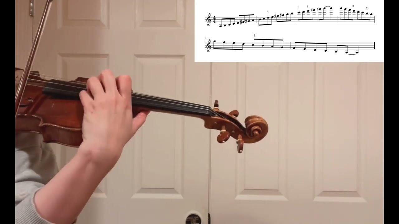 A melodic minor 3 octave scale | violin - YouTube