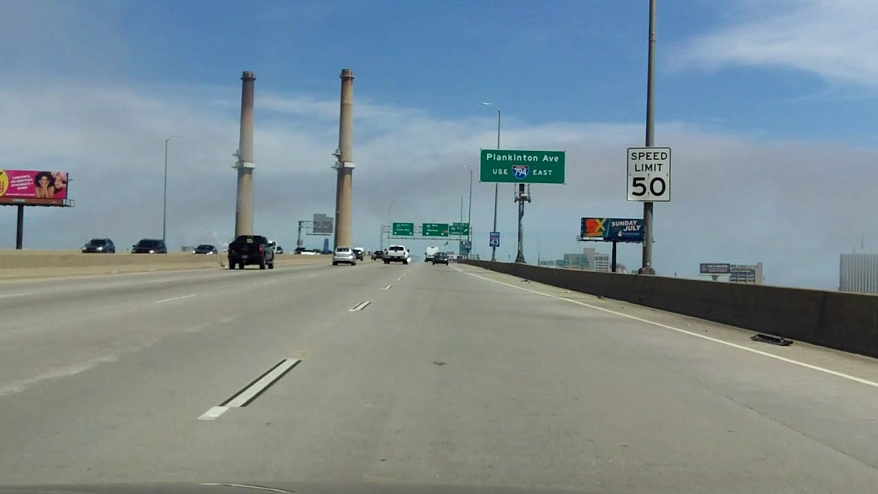 North-South Freeway (Interstate 43 Exits 72 to 80) northbound - YouTube