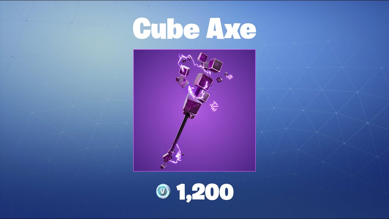 Cube Axe | Fortnite Pickaxe - YouTube