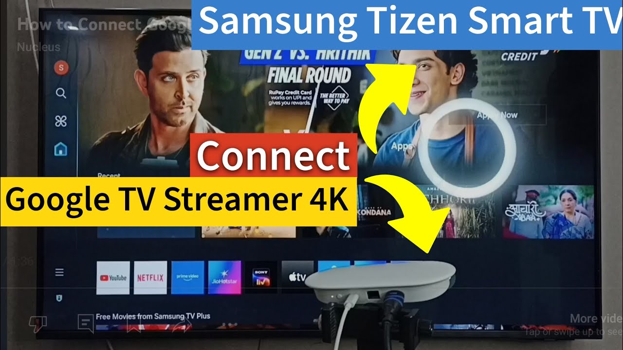 How to Connect Google TV Streamer 4K to Samsung Tizen Smart TV - YouTube