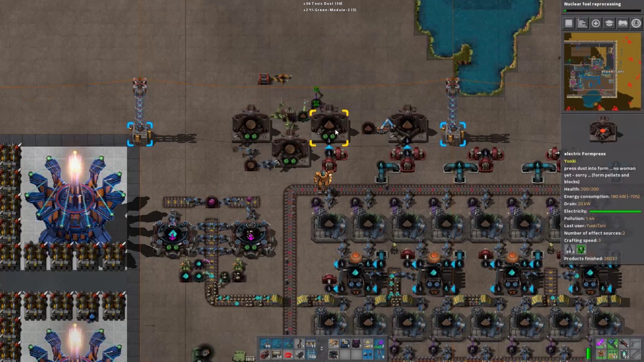 Factorio - Yuoki Industries - SP88 - Der Sulfur Zug - YouTube