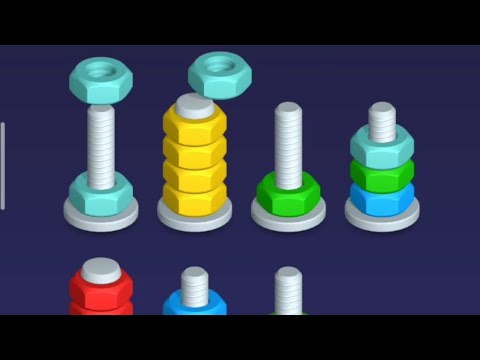 Nut sort level 105 solution walkthrough without any Revert - YouTube