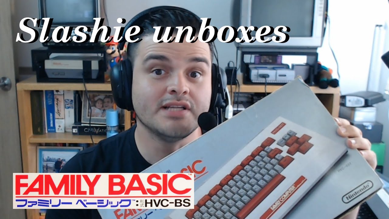 Slashie unboxes - Nintendo Family Basic from 1984 and also peruses its ...