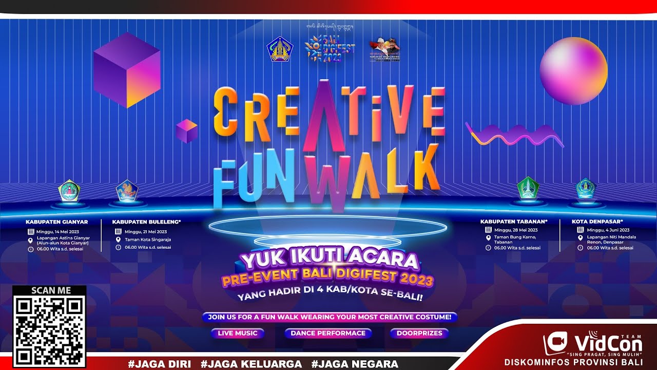 LIVE - Creative Funwalk Pre-Event Bali Digifest 2023 di Kabupaten ...