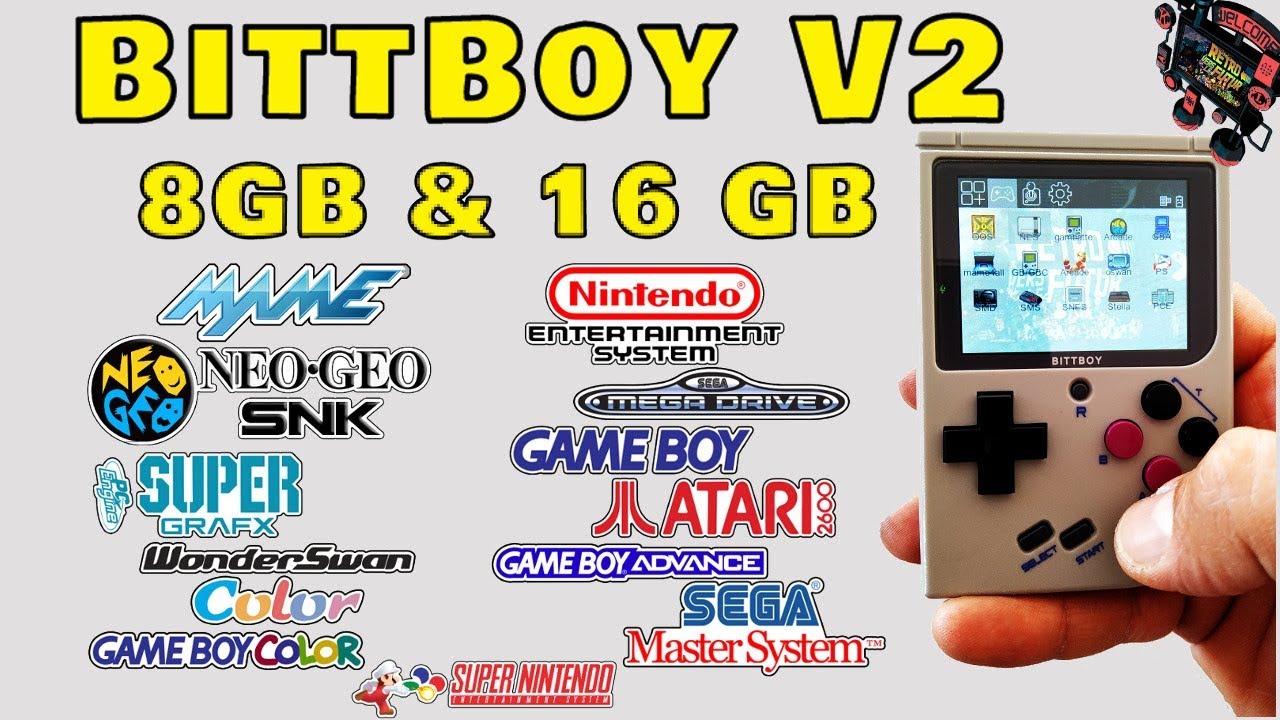 NeW BittBoy V2 8 GB & 16 GB - YouTube