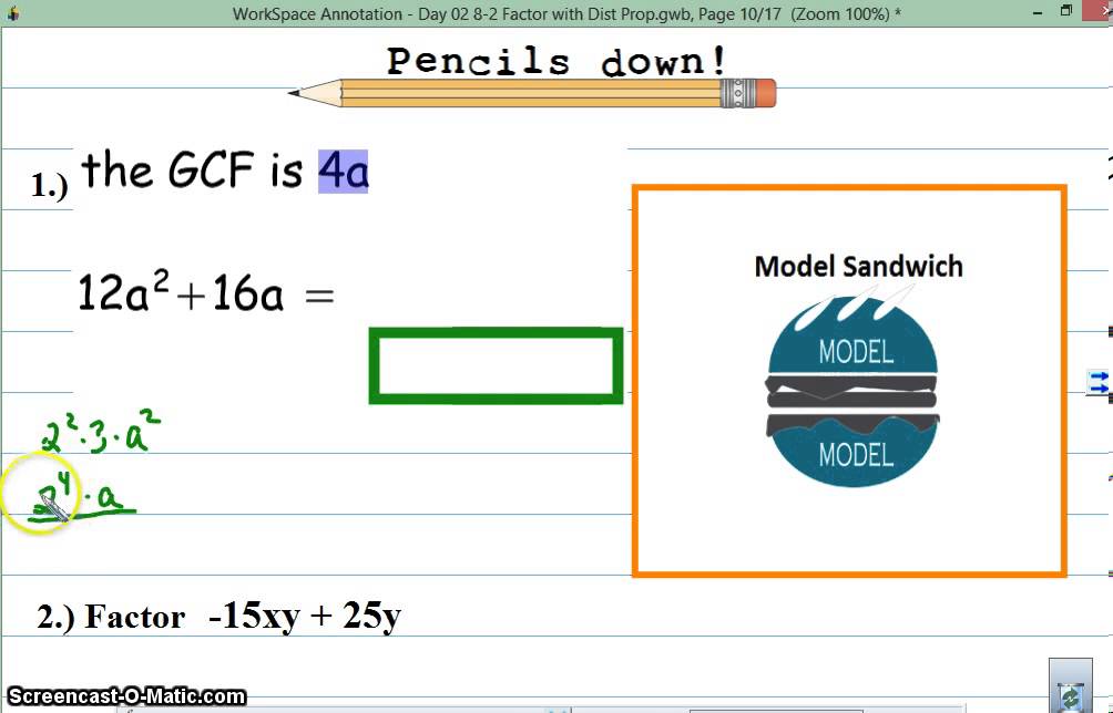 Factoring using GCF - YouTube