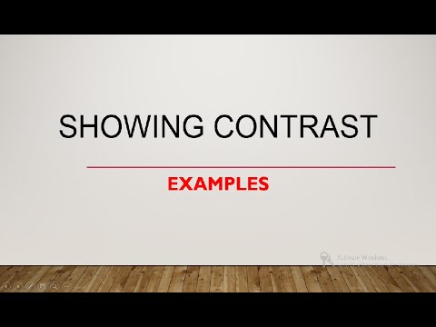 Function || STD : 11 & 12 || Showing / Expressing Contrast || Examples ...