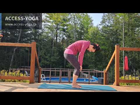 ACCESS-YOGA - Yoga le chat et la vache debout - YouTube