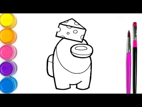 How To Draw Mr.Cheese | how to draw Among Us | Drawing Easy #06 - YouTube