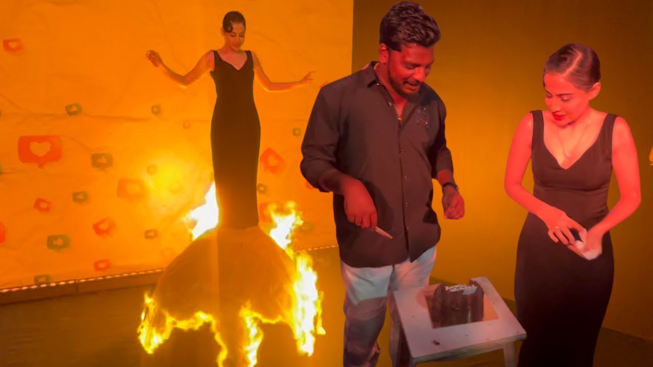 Urfi Javed on FIRE | Follow Karlo Yaar | New Show Promotion - YouTube