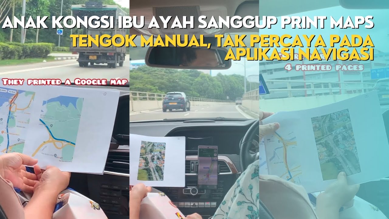 ANAK KONGSI IBU AYAH SANGGUP PRINT MAPS TENGOK MANUAL, TAK PERCAYA PADA ...