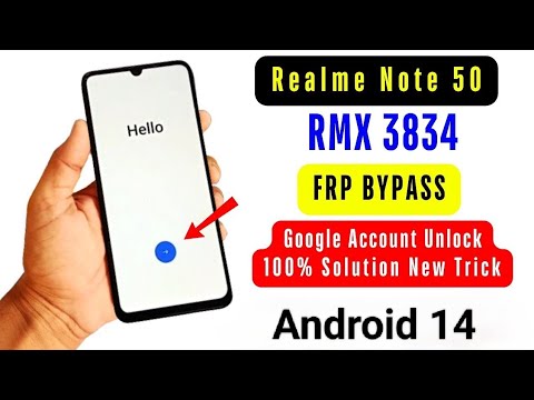 Realme Note 50 RMX 3834 FRP Bypass Android 14 New Security 2024 - YouTube