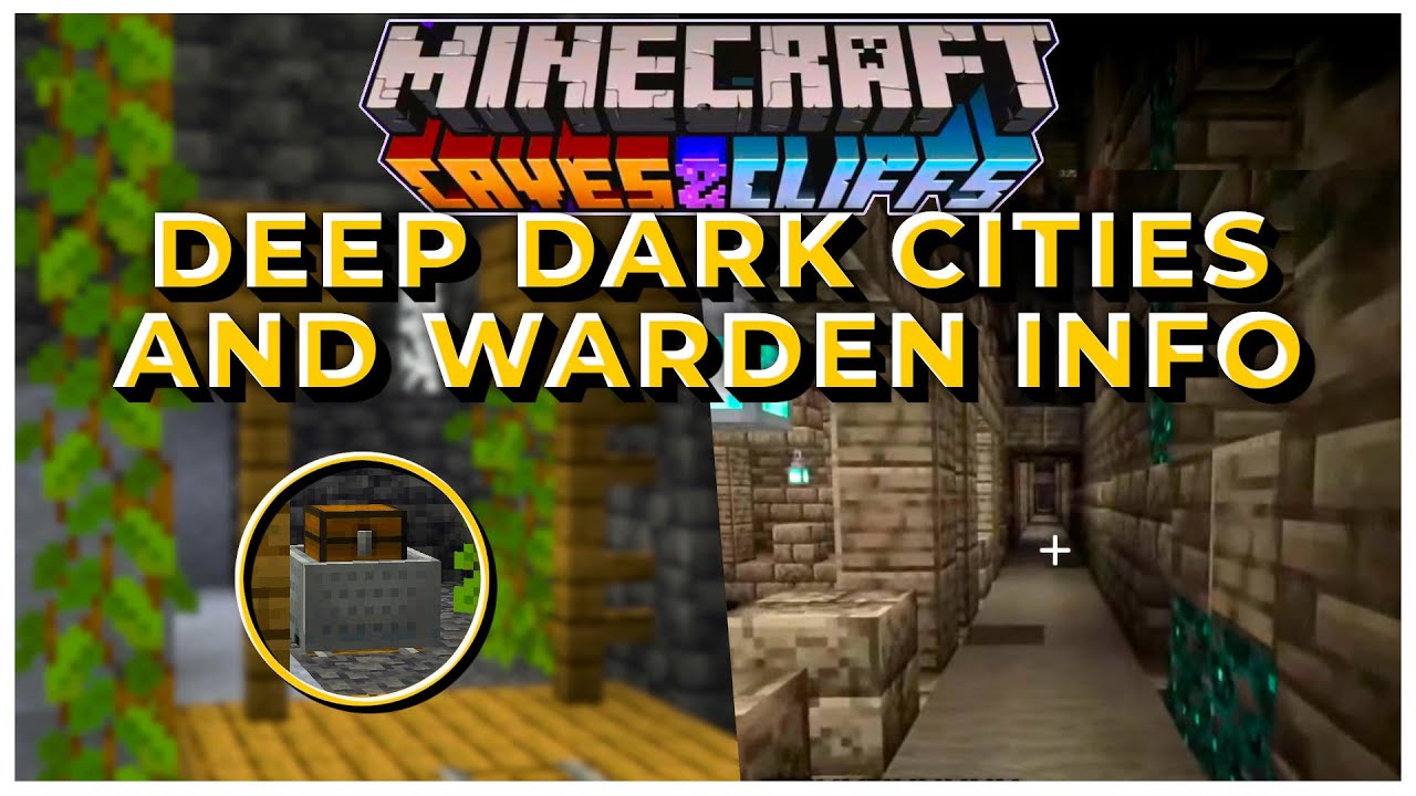 NEW Deep Dark Cities & Warden Information | Minecraft Caves & Cliffs ...