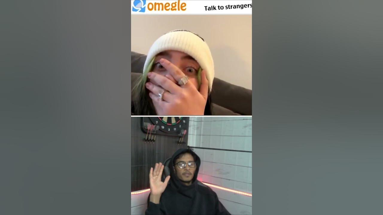 I Met Billie Eilish On Omegle 😳wait For Reaction😳omegle Shorts Youtube