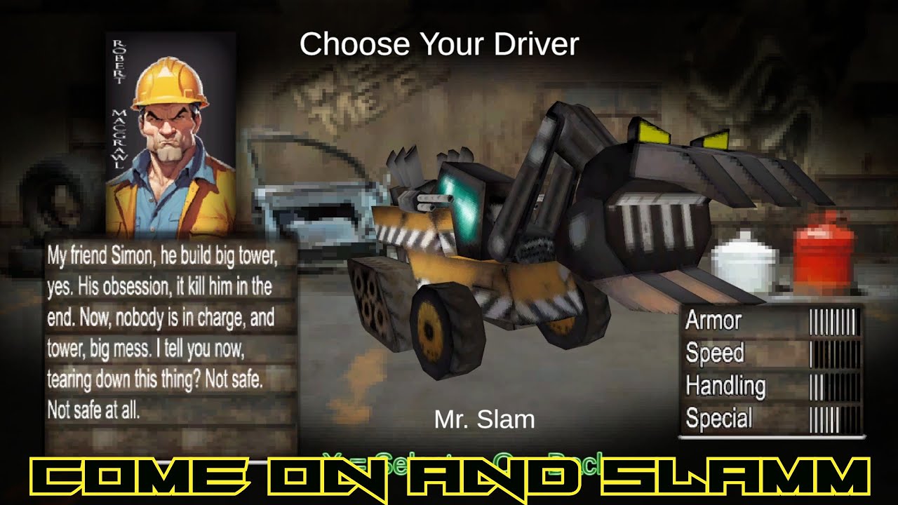 [PC] Twisted Metal V Fan game (Mr. Slam - Story Mode & Ending) - YouTube