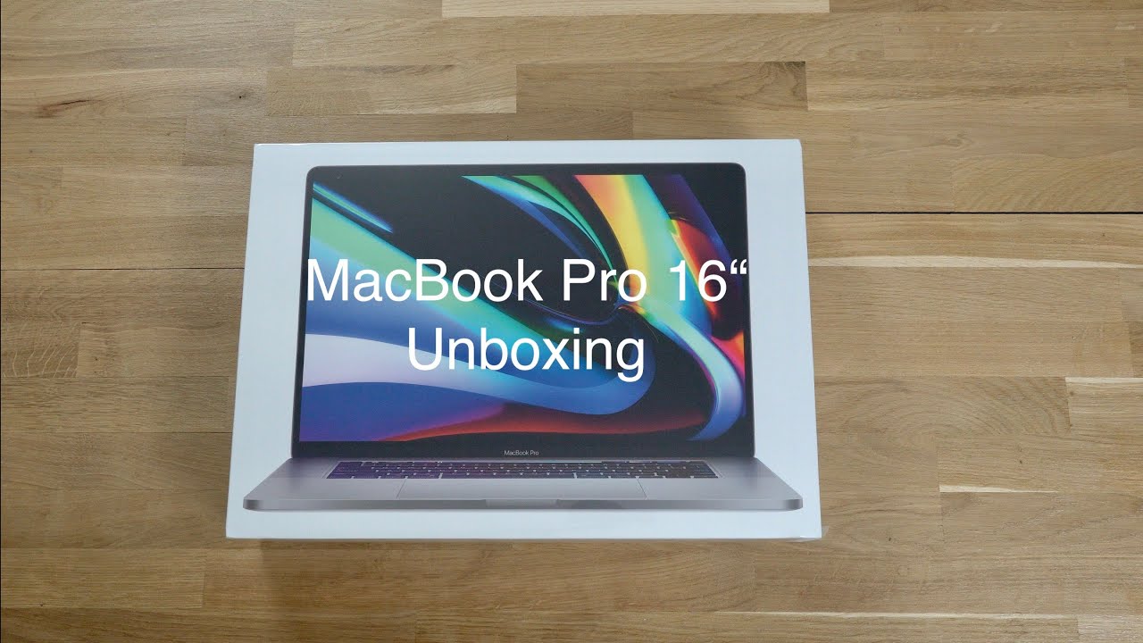 MacBook Pro 16" Space Grey Unboxing - Deutsch - YouTube