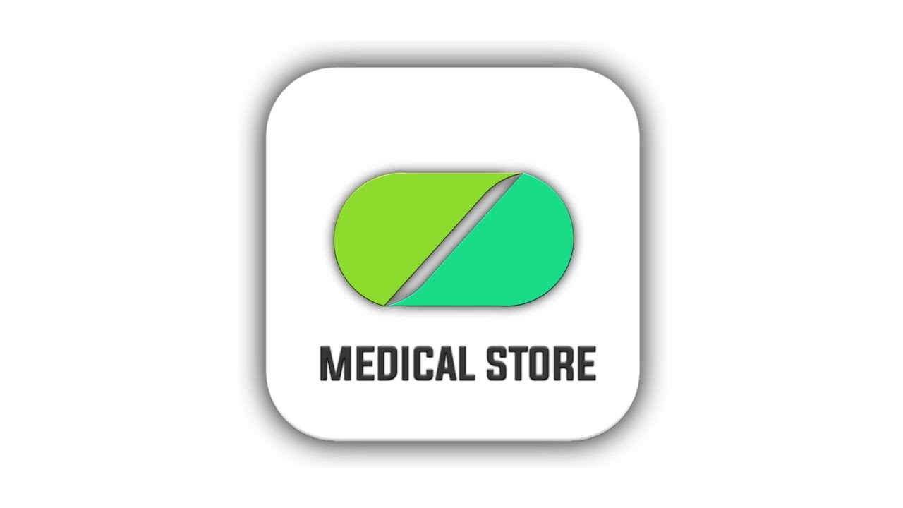 Medical store logo design | How to create logo using pixellab - YouTube