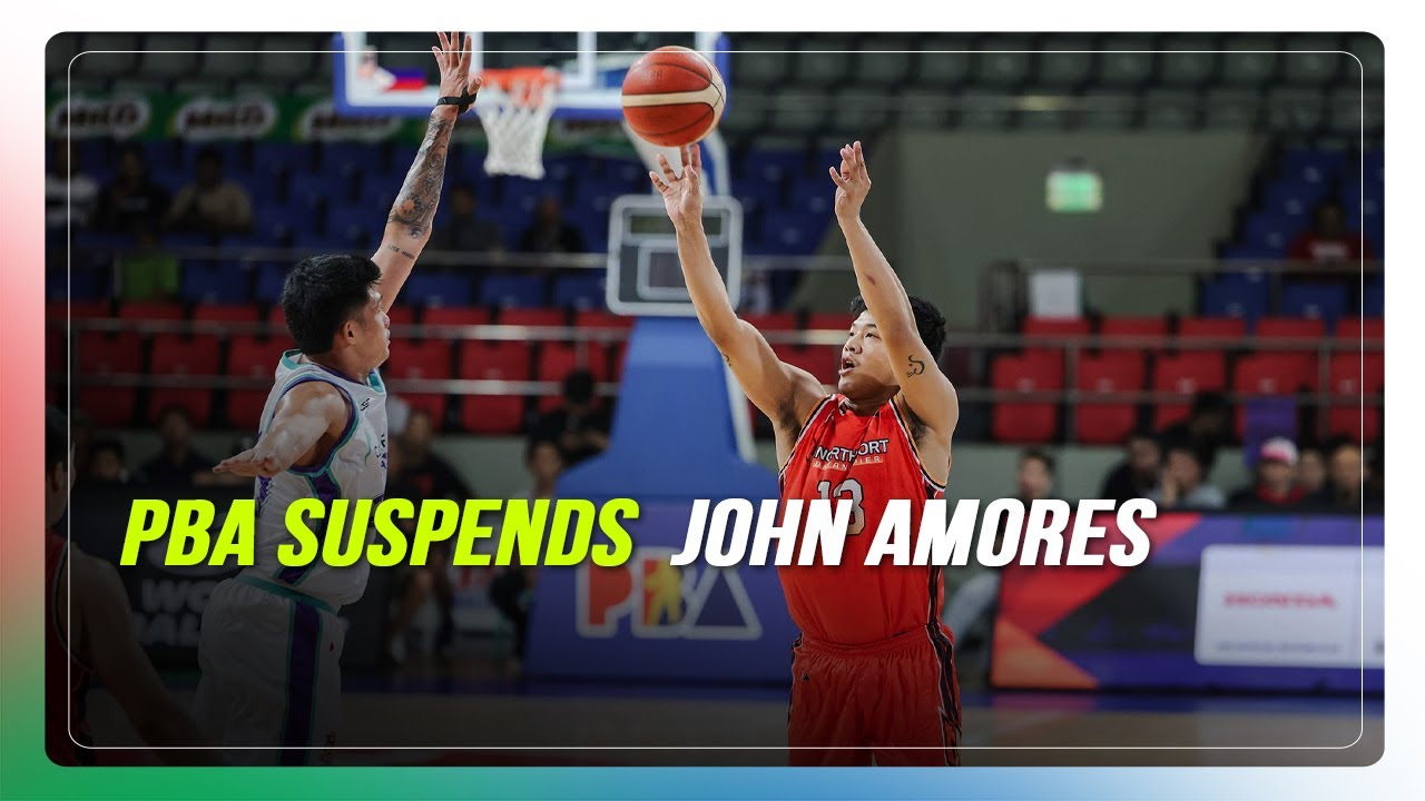 PBA suspends John Amores for one conference without pay - YouTube