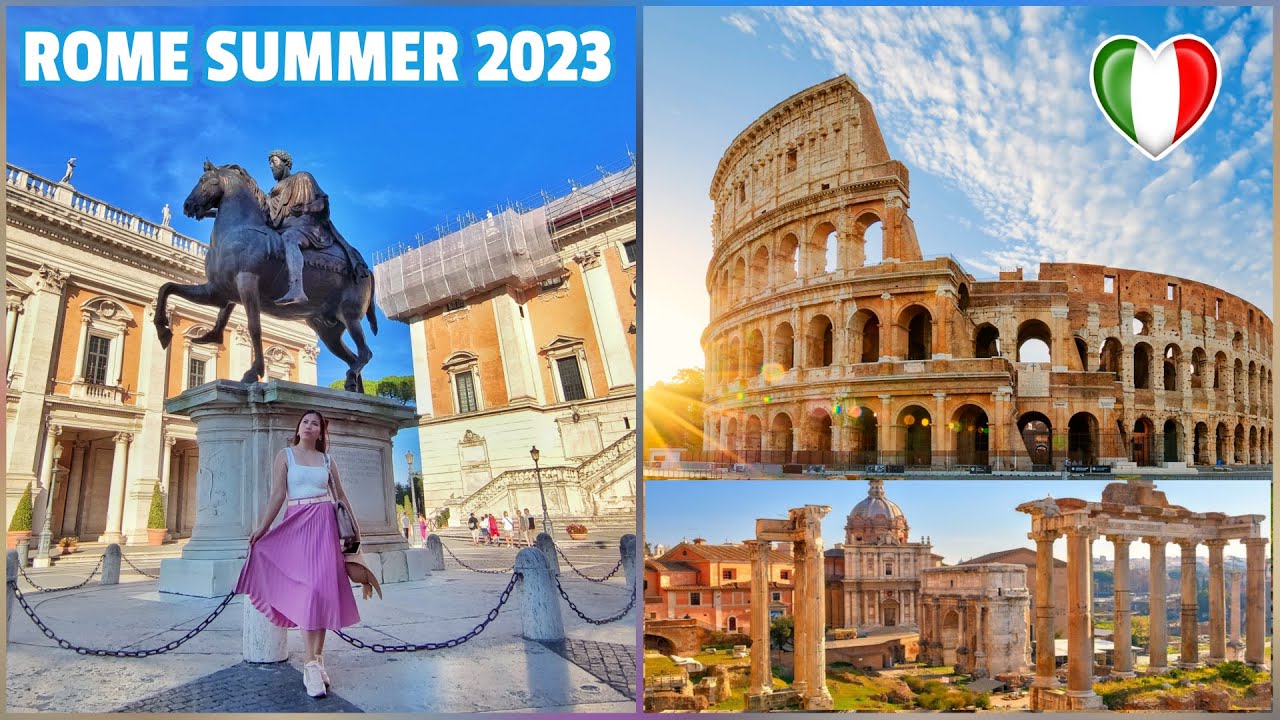 Trip to the Rome, Italy - Rzym,Włochy, Lato - Summer 2023. Koloseum ...