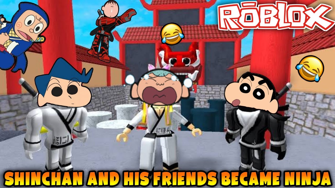 Shinchan bochan masao kazama became ninja 😱🔥 | Ninja training obby ...