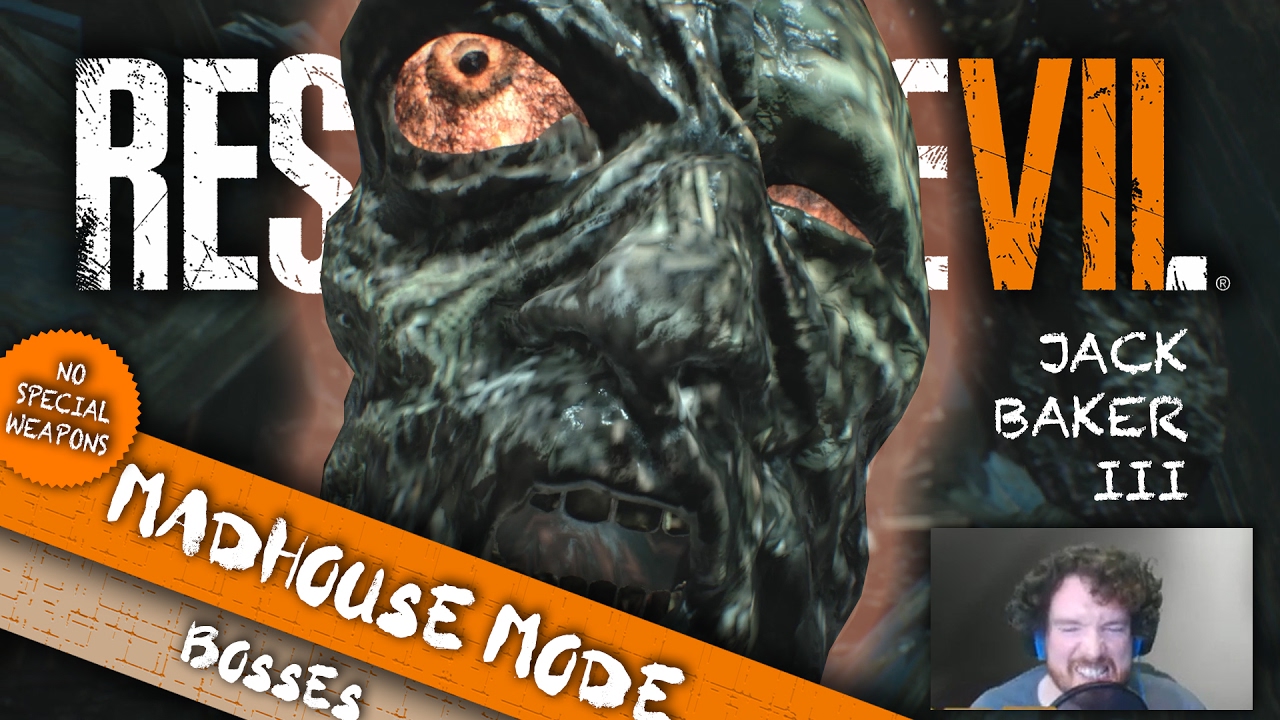Jack Baker RAGE | Resident Evil 7 Madhouse Boss Battles | Walkthrough ...