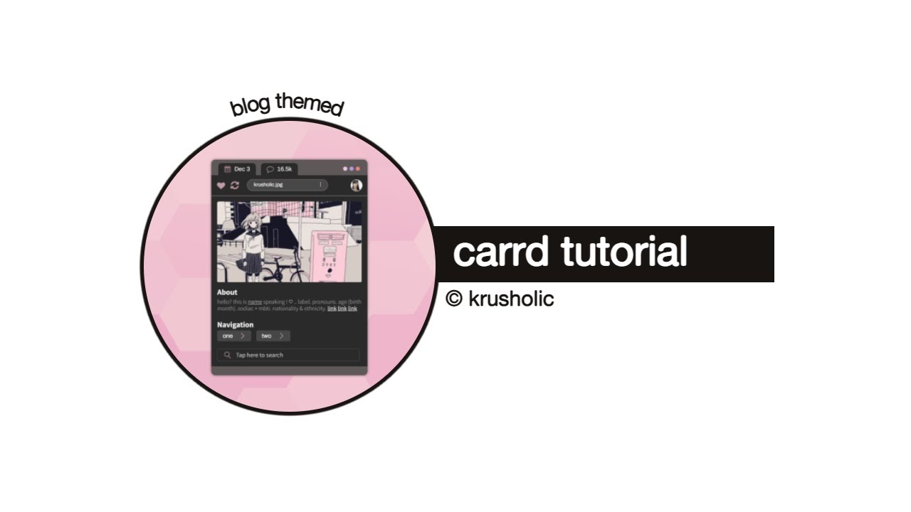 blog themed carrd tutorial #16 — © yizdoll [NON-PRO] - YouTube