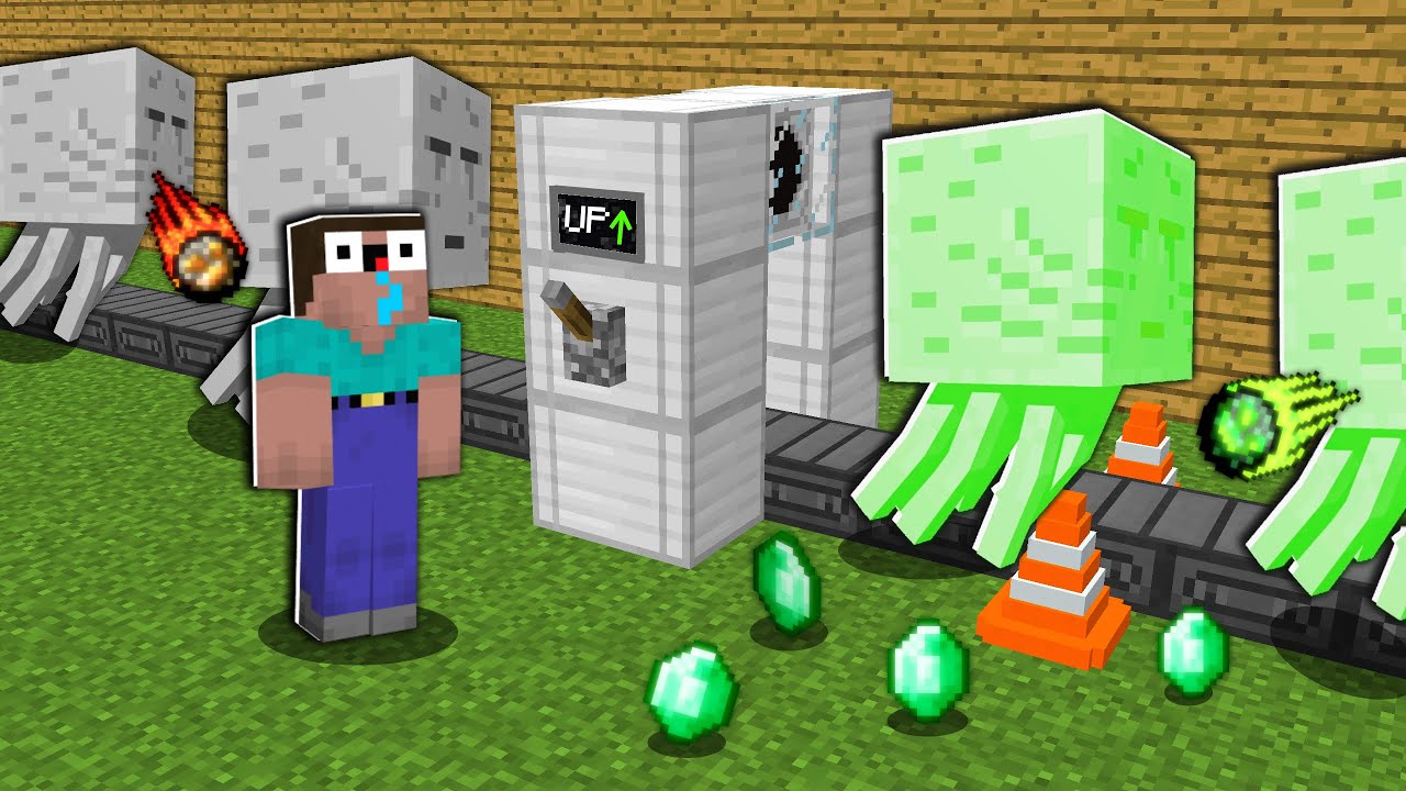 Minecraft NOOB vs PRO: HOW NOOB UPGRADED THIS GHAST IN SUPER EMERALD ...