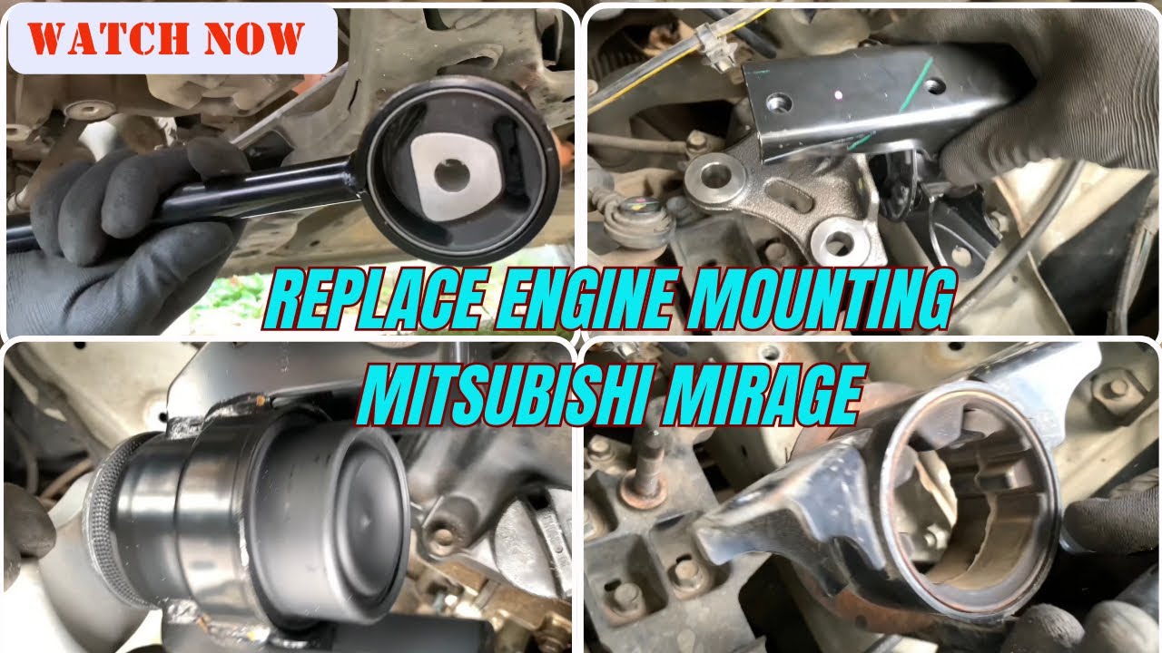Replace Engine Mounting Mitsubishi Mirage - YouTube