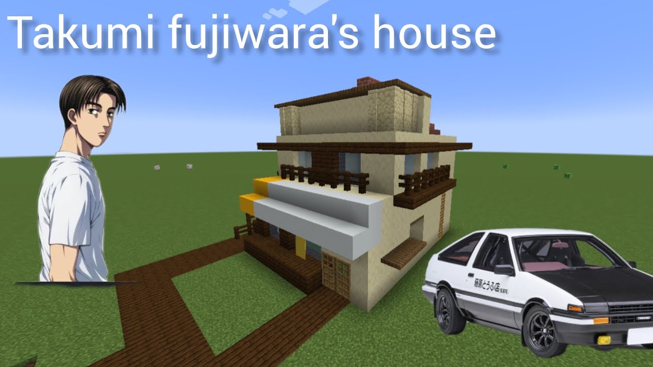 I made Takumi fujiwara from initial d house in Minecraft | AR_Tech_YT ...