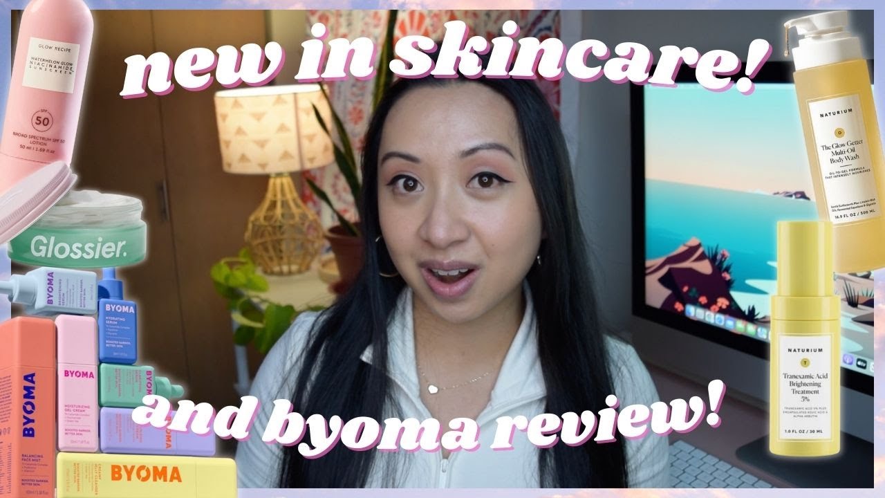 NEW skincare launches + BYOMA brand review! Naturium, Glow Recipe, and ...