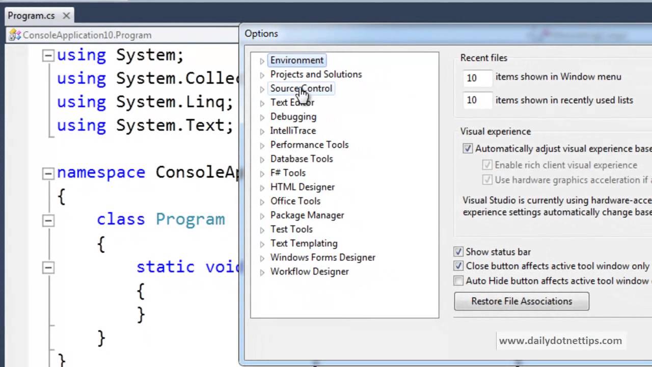 Tip 1 :- How to keep track of Miscellaneous files efficiently in Visual ...