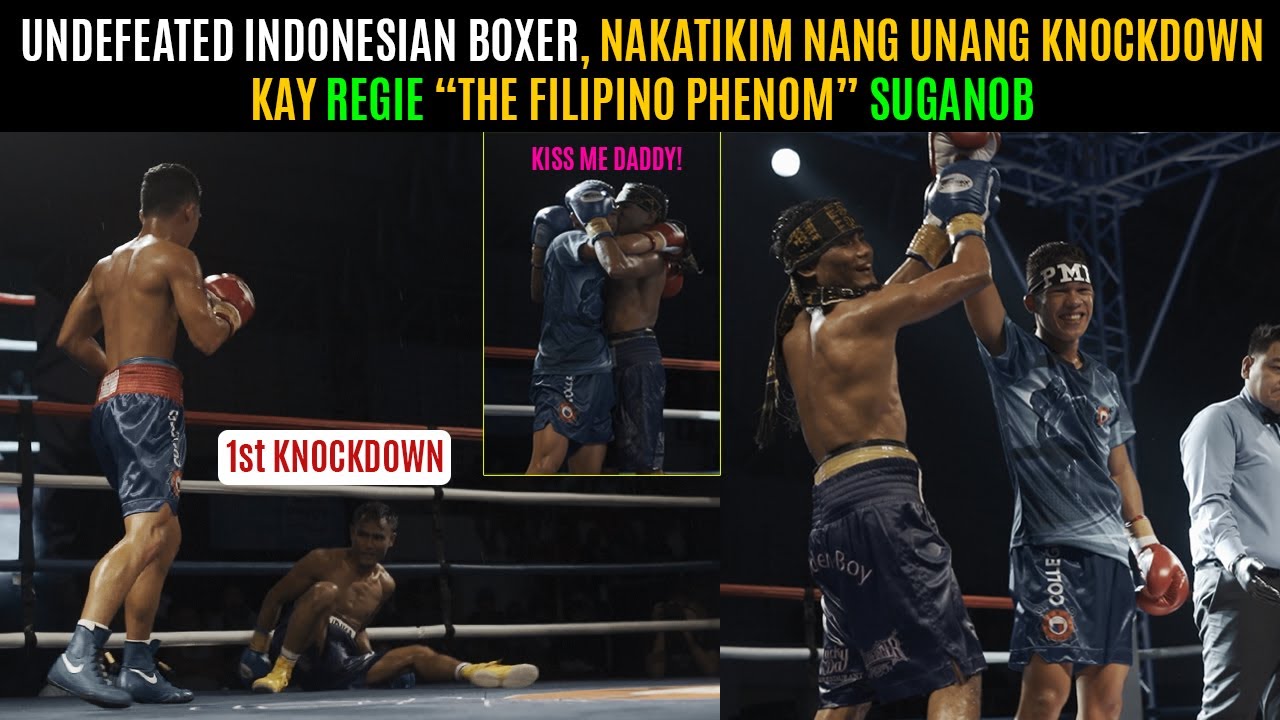 Undefeated Indonesian Boxer Nakatikim ng 1st KNOCKDOWN kay Regie ...