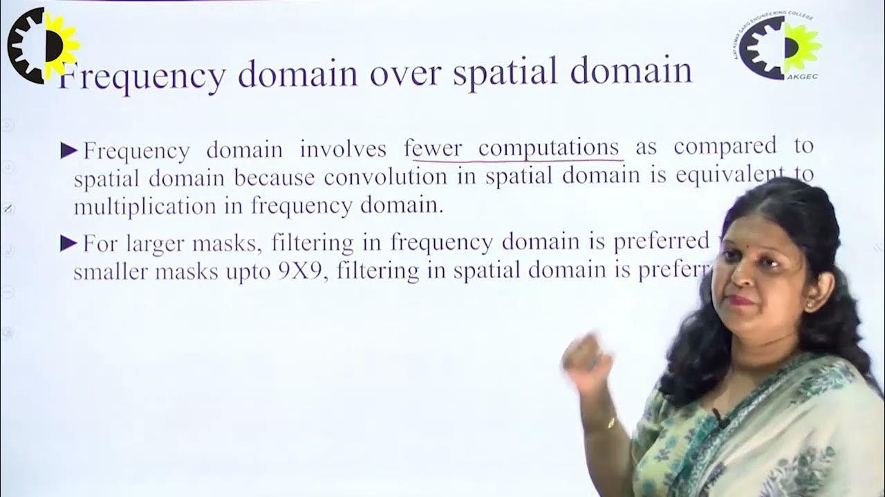 IMAGE PROCESSING LECTURE 05 '' Frequency Domain Filtering'' By Ms ...