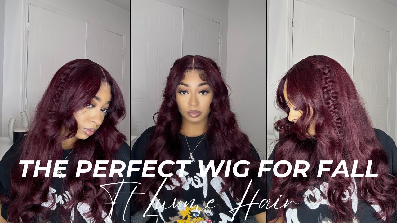 THE PERFECT WIG FOR FALL | 99J WIG INSTALL W/ BRAIDS | FULL HAIR TUTORIAL ft Luvme Hair ...