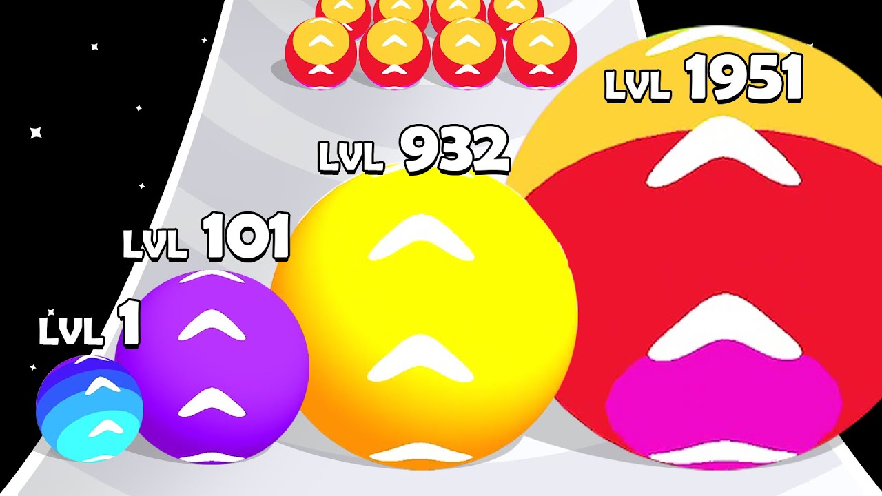 COLOR BALLS 3D: Level Up Balls Run - Number Games - YouTube