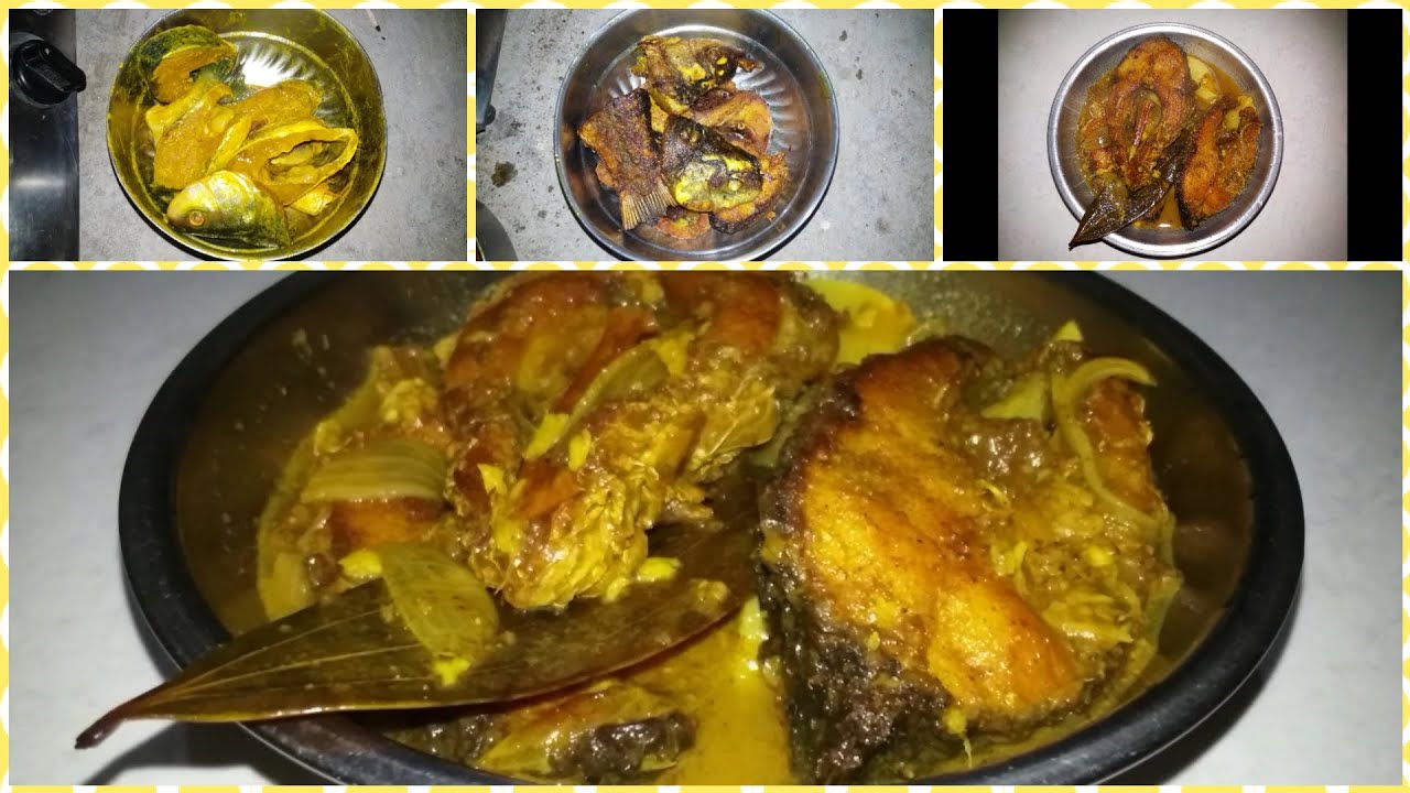 Indian deshi style fish fry and curry - YouTube