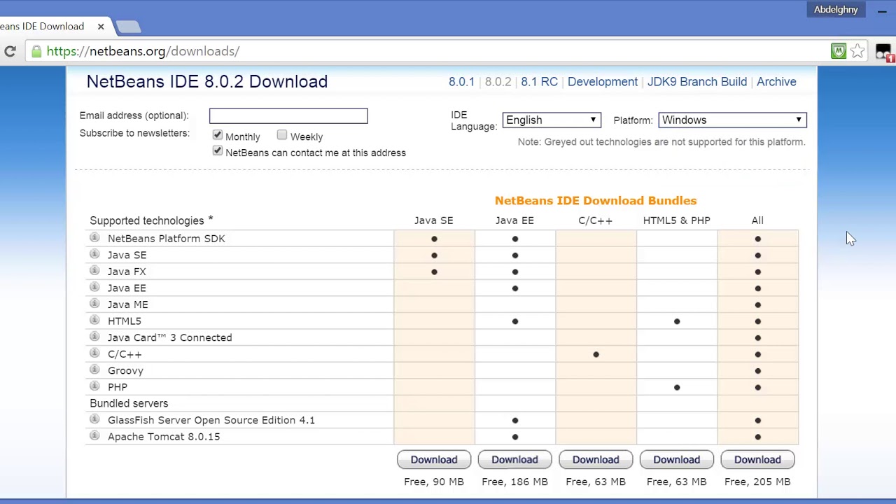 1- JSF Lesson1 Set up netbeans for J2EE - YouTube