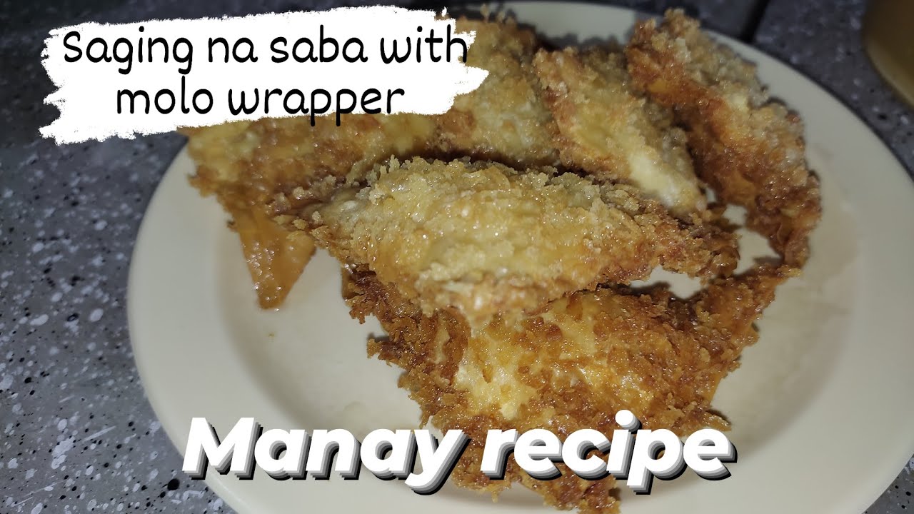 Saging na saba with molo wrapper | Miryenda | Mqnay recipe - YouTube