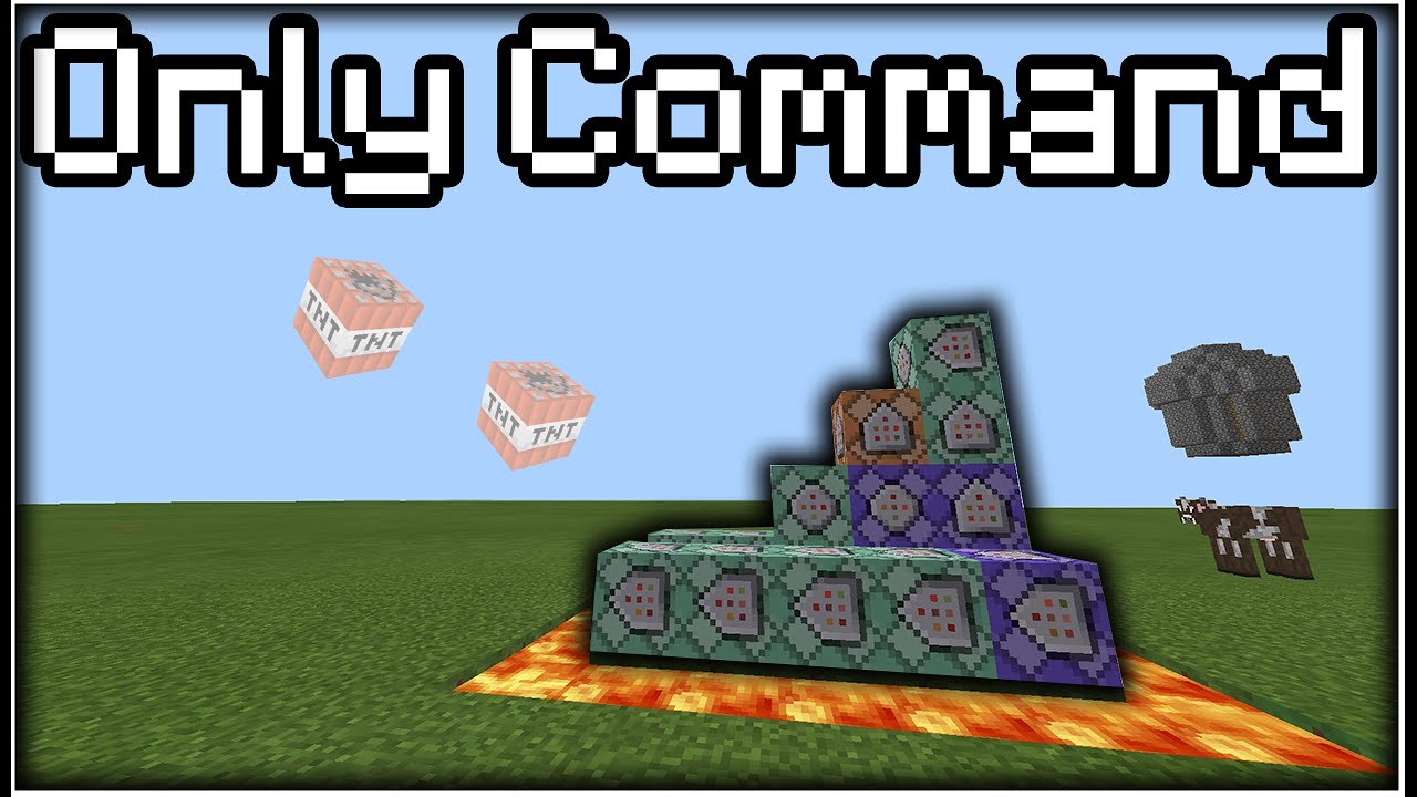 How To Make A TNT Cannon Using Command Blocks ONLY!|NO MODS|MCPE - YouTube